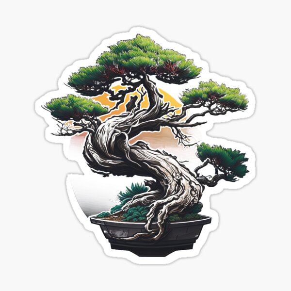 "Exotic Bonsai Tree" Sticker for Sale by RoninCreator | Redbubble