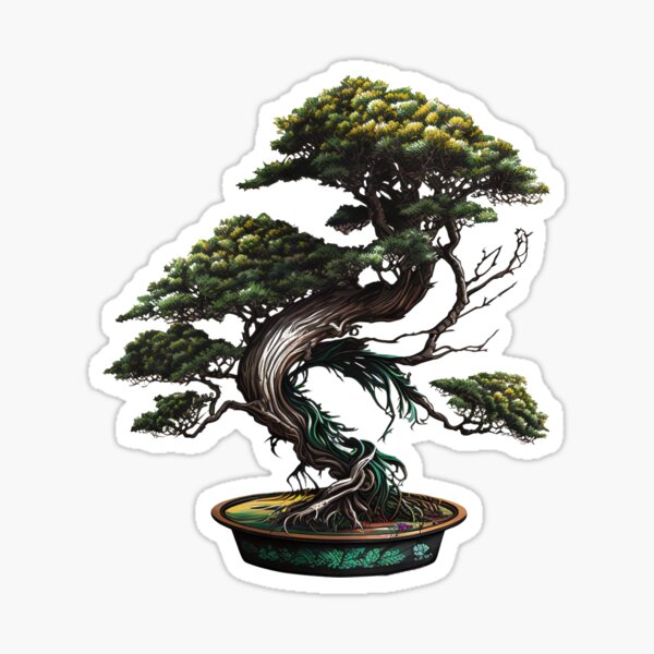 "Exotic Bonsai Tree" Sticker for Sale by RoninCreator | Redbubble