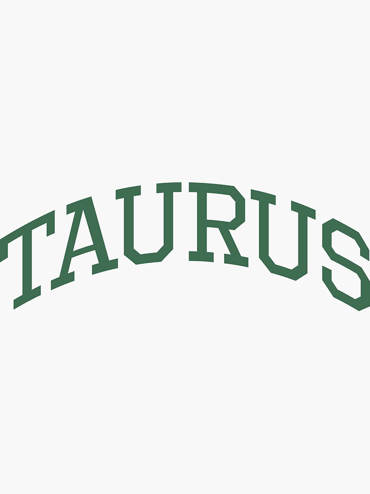 "Taurus Astrology Zodiac Sign Bubble Letters" Sticker for Sale by ...
