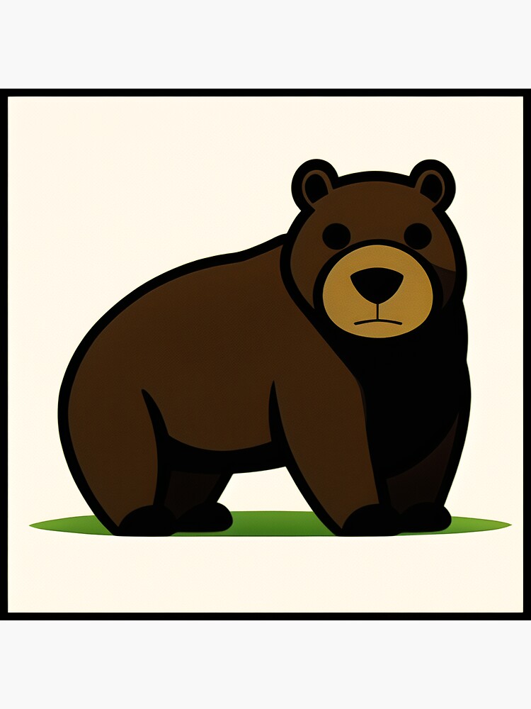 "Stare Bear" Sticker for Sale by NeatSplash | Redbubble