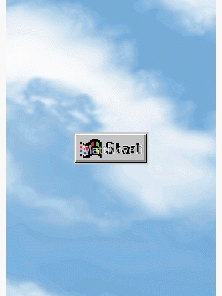 "Windows 95 / 98 Start Button on Classic Sky" Spiral Notebook for Sale ...
