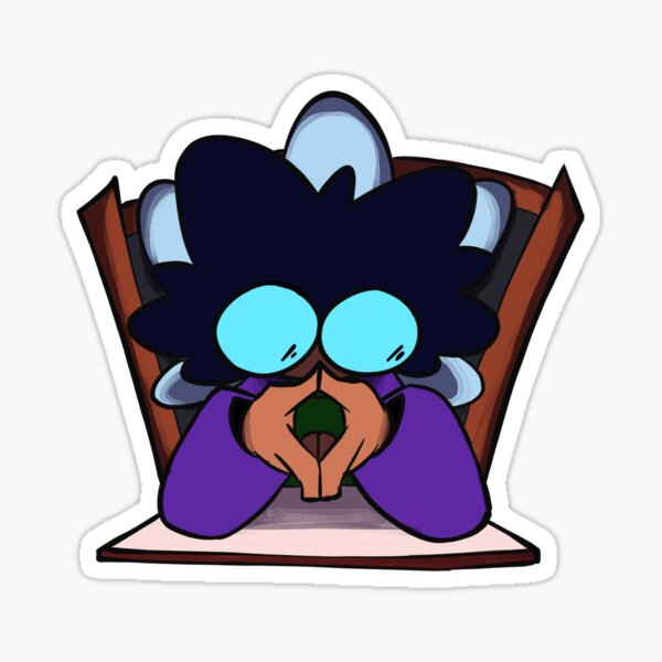 "Smol Plotting" Sticker for Sale by Scribbasock | Redbubble