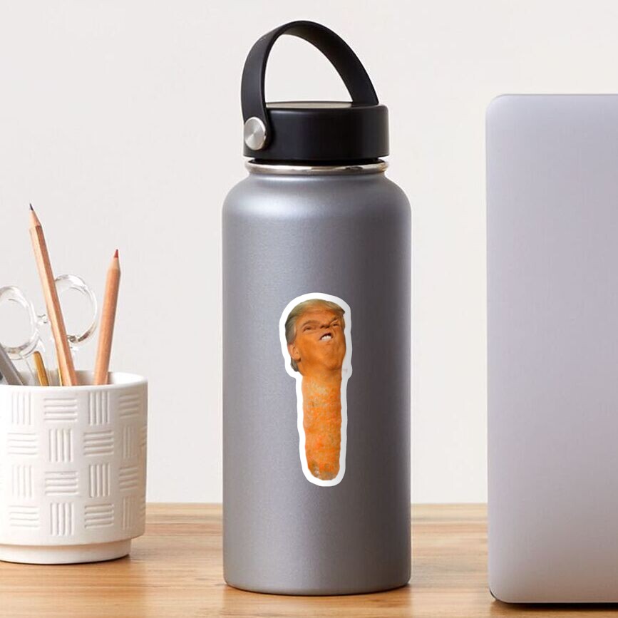 "Trump the Cheeto Man" Sticker for Sale by jcweaverart | Redbubble