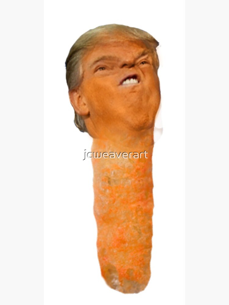 "Trump the Cheeto Man" Greeting Card for Sale by jcweaverart | Redbubble