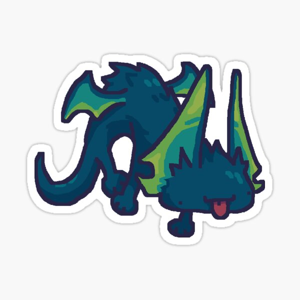 "Curious Dragon" Sticker for Sale by LeCapp | Redbubble