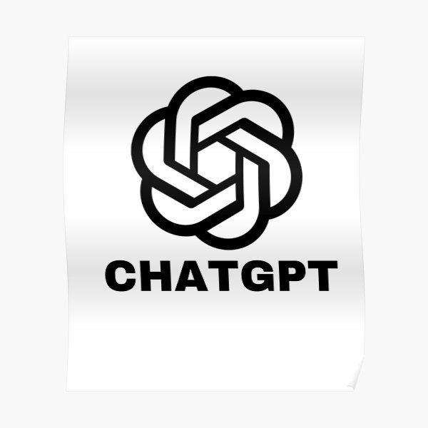 "ChatGPT Logo " Poster for Sale by Zawlii | Redbubble