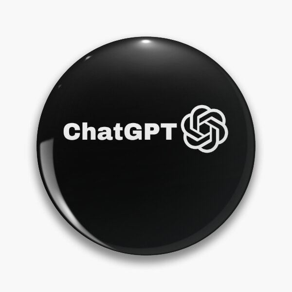 "CHATGPT Logo ChatGPT " Pin for Sale by Zawlii | Redbubble