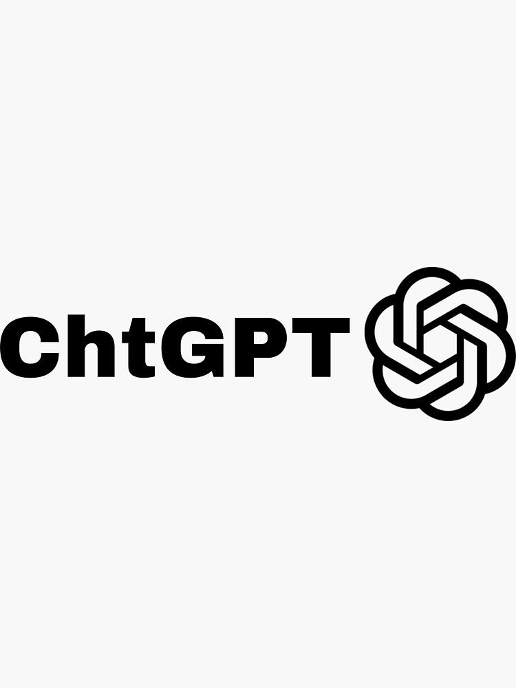 "CHATGPT Logo ChatGPT " Sticker for Sale by Zawlii | Redbubble