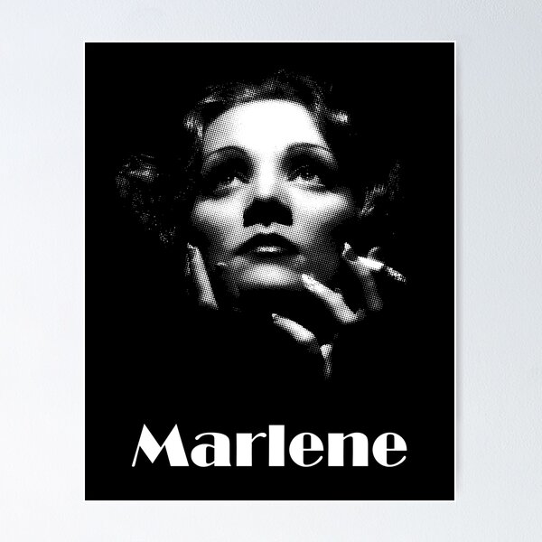 "Marlene Dietrich" Poster for Sale by sirglennbo | Redbubble