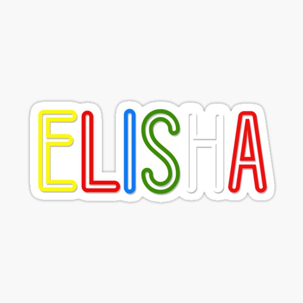 "Elisha - Your Personalised Products" Sticker by Wintoons | Redbubble
