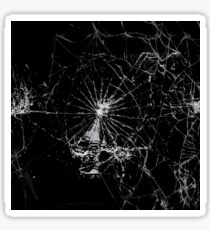 Broken Glass Stickers | Redbubble