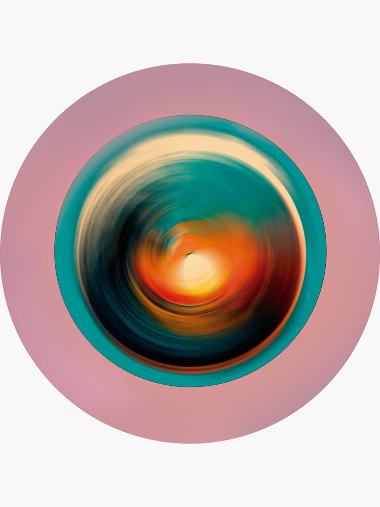 "Pink Vortex logo" Sticker for Sale by Yook-Design | Redbubble