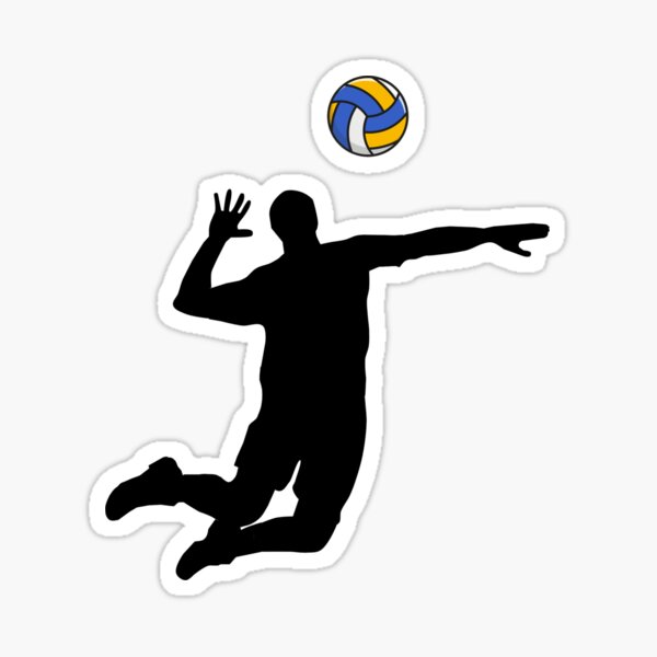 "volleyball logo" Sticker by LookFashions | Redbubble