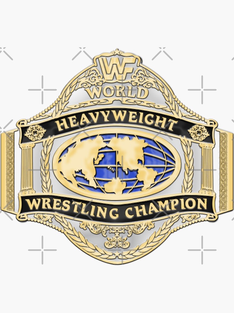 "World Heavyweight Championship Wrestling Belt" Sticker for Sale by ...