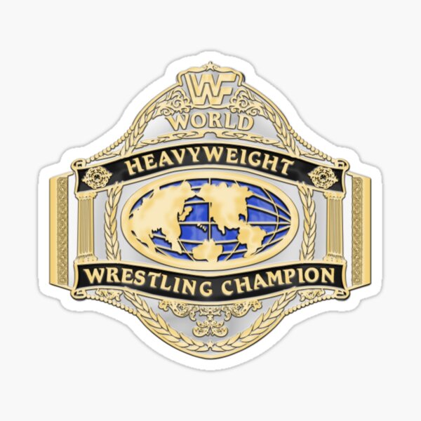 "World Heavyweight Championship Wrestling Belt" Sticker for Sale by ...
