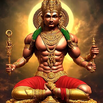 "Hindu God Brahman, Gold Details, Divine Aura, A.I. Artwork - Gods ...