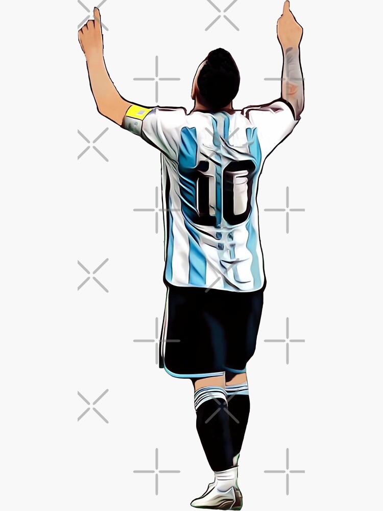 "Lionel Messi Argentina Goal Celebration Looks Up And Arms To The Sky ...