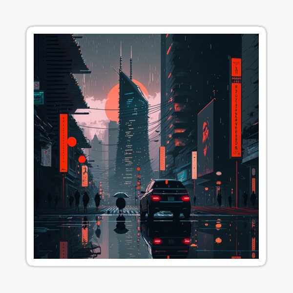 " japanese ukiyo e neo-tokyo" Sticker for Sale by polo-polo | Redbubble