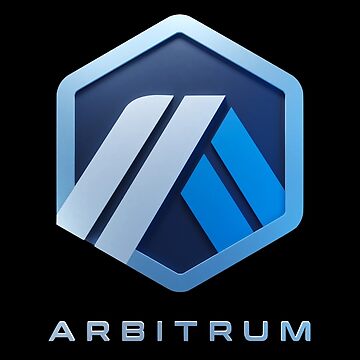 "Arbitrum logo and font with shiny details" Sticker for Sale by ...