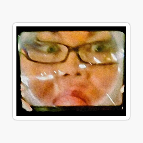 "What Weird crazy goofy face" Sticker for Sale by BulldogTaters | Redbubble