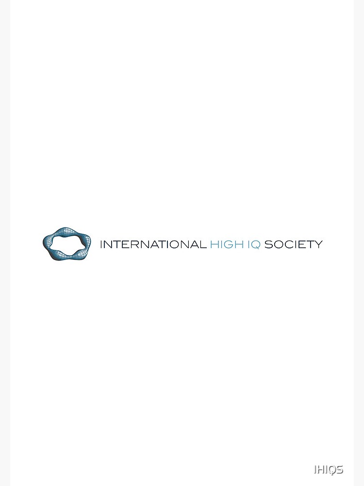 "International High IQ Society - Logo" Spiral Notebook for Sale by ...
