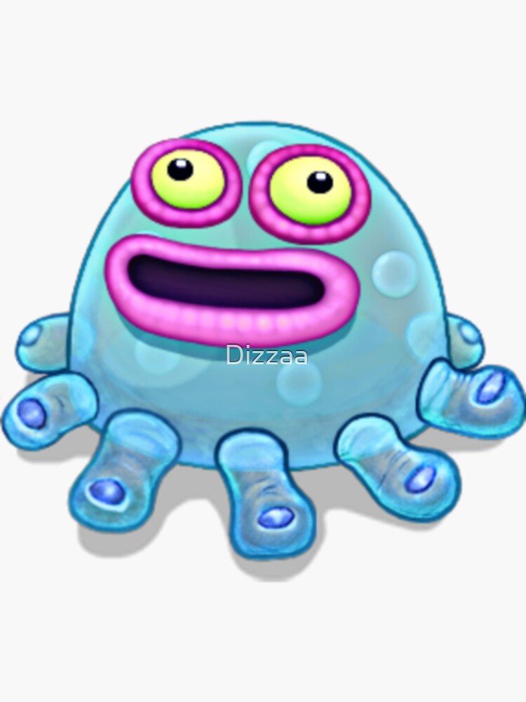 "My Singing Monsters character Toe Jammer" Sticker for Sale by Dizzaa ...