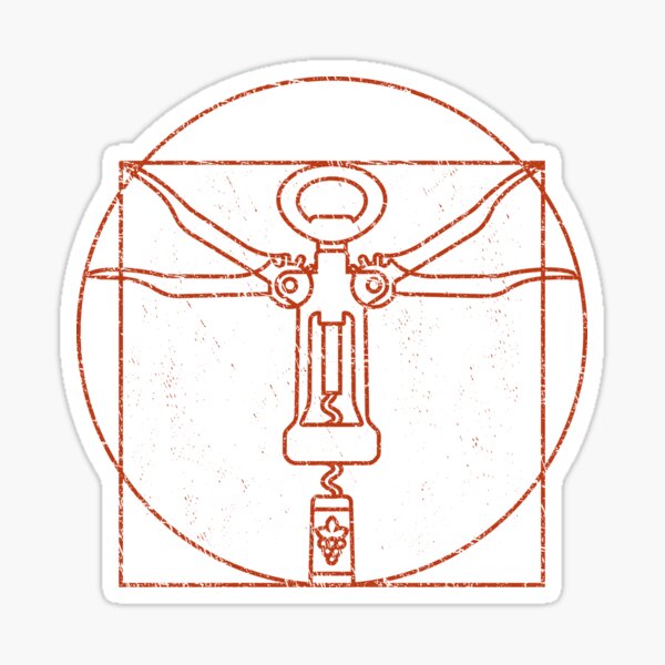 "Vitruvian Corkscrew | Golden ratio" Sticker for Sale by TOTALPRINT ...