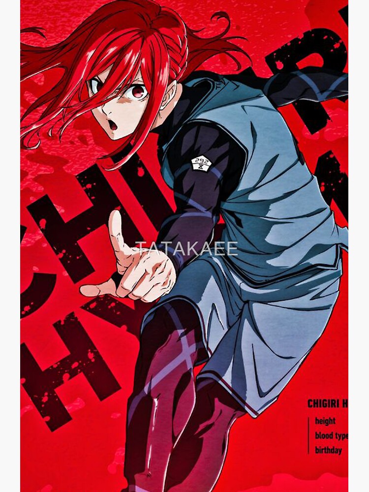 "Blue Lock Hyoma Chigiri" Sticker for Sale by TATAKAEE | Redbubble