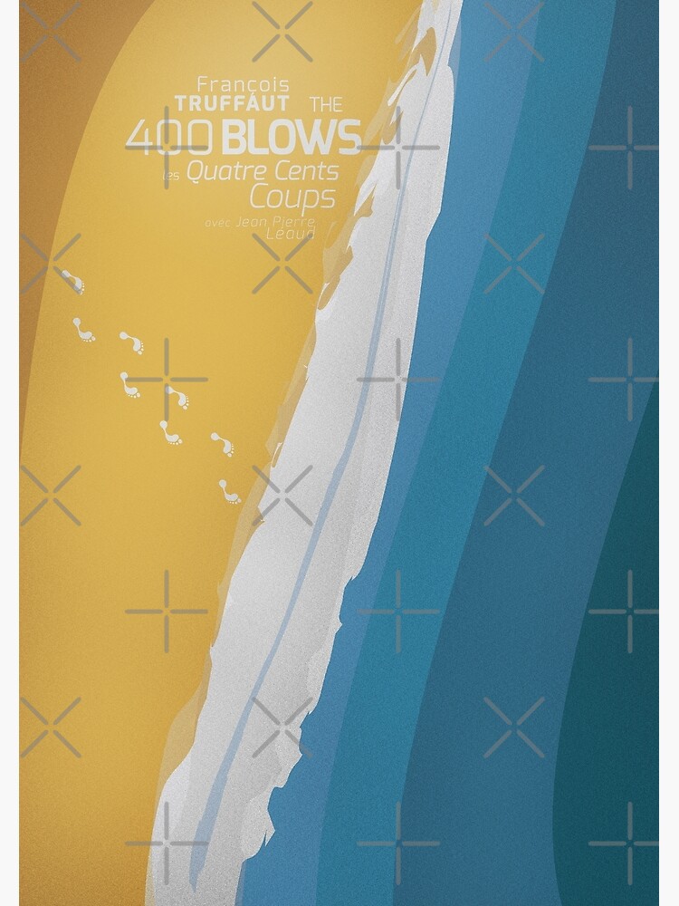 Poster « Les 400 coups, François Truffaut, affiche de film minimaliste ...