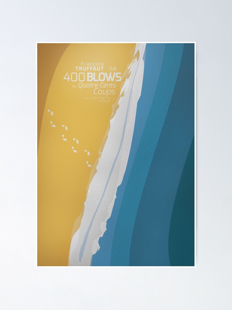 Poster « Les 400 coups, François Truffaut, affiche de film minimaliste ...
