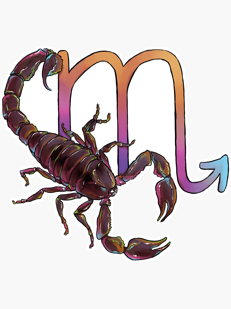 "Scorpio Scorpion Zodiac Sticker" Sticker for Sale by NDevyne | Redbubble