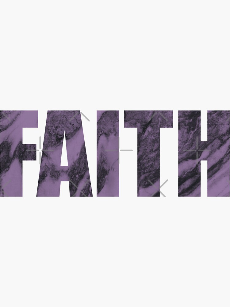 "Faith " Sticker for Sale by SheeshStickerz | Redbubble