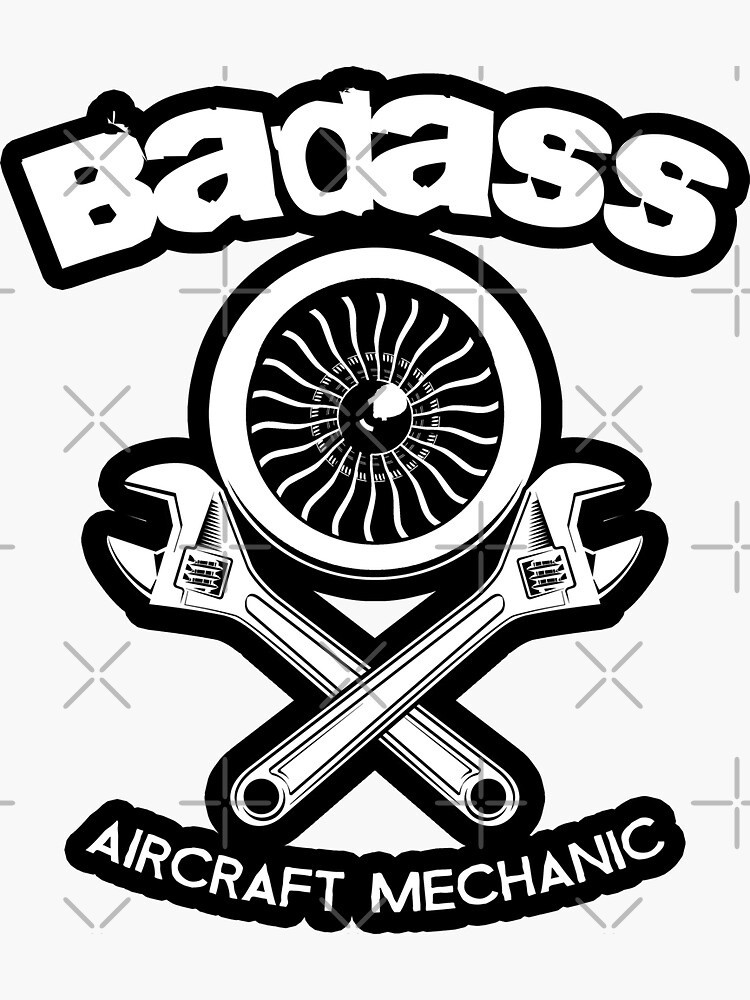 "Badass Aircraft Mechanic - Airplane Engineer Funny Quote - Aviation ...
