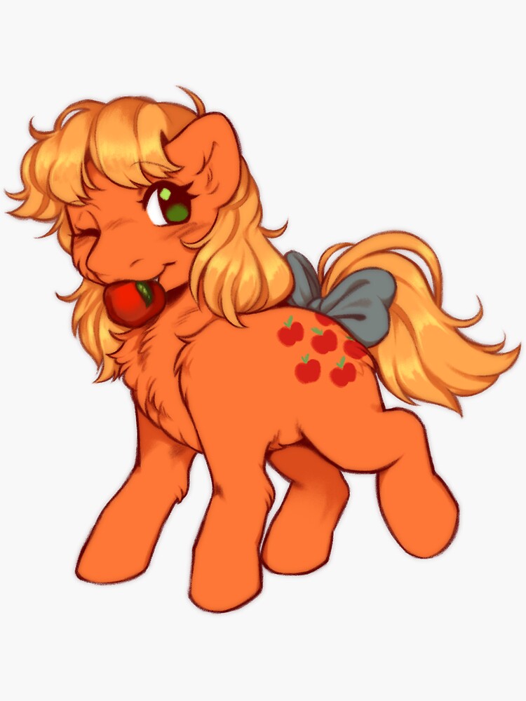 Mlp Applejack Sticker For Sale By Caby Redbubble