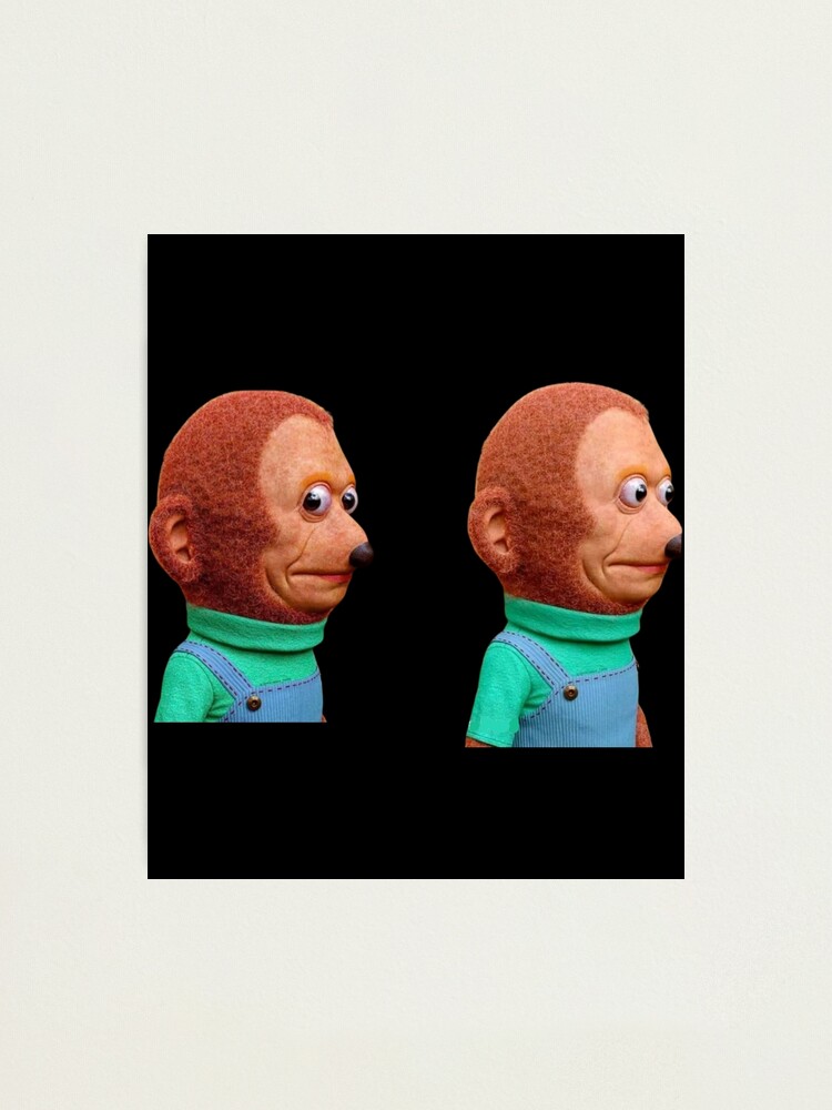 "Monkey Stare Meme" Photographic Print for Sale by Kaito Designs ...