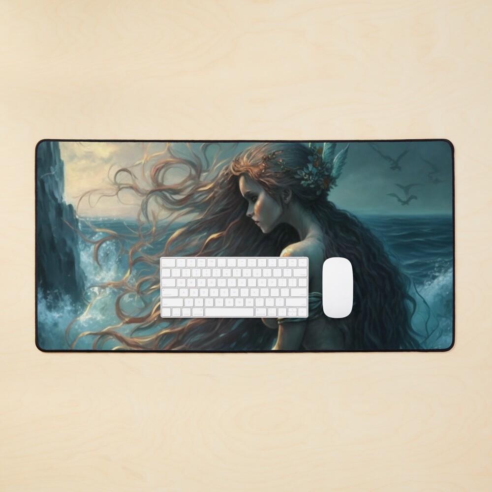 "Beautiful Mermaid Looking out to Sea" Art Board Print for Sale by ...