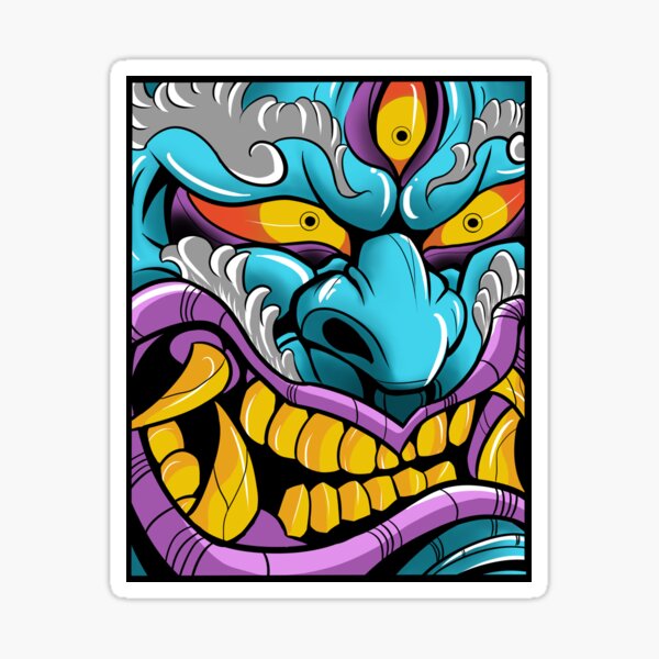 "Demon" Sticker for Sale by alfonsox100 | Redbubble