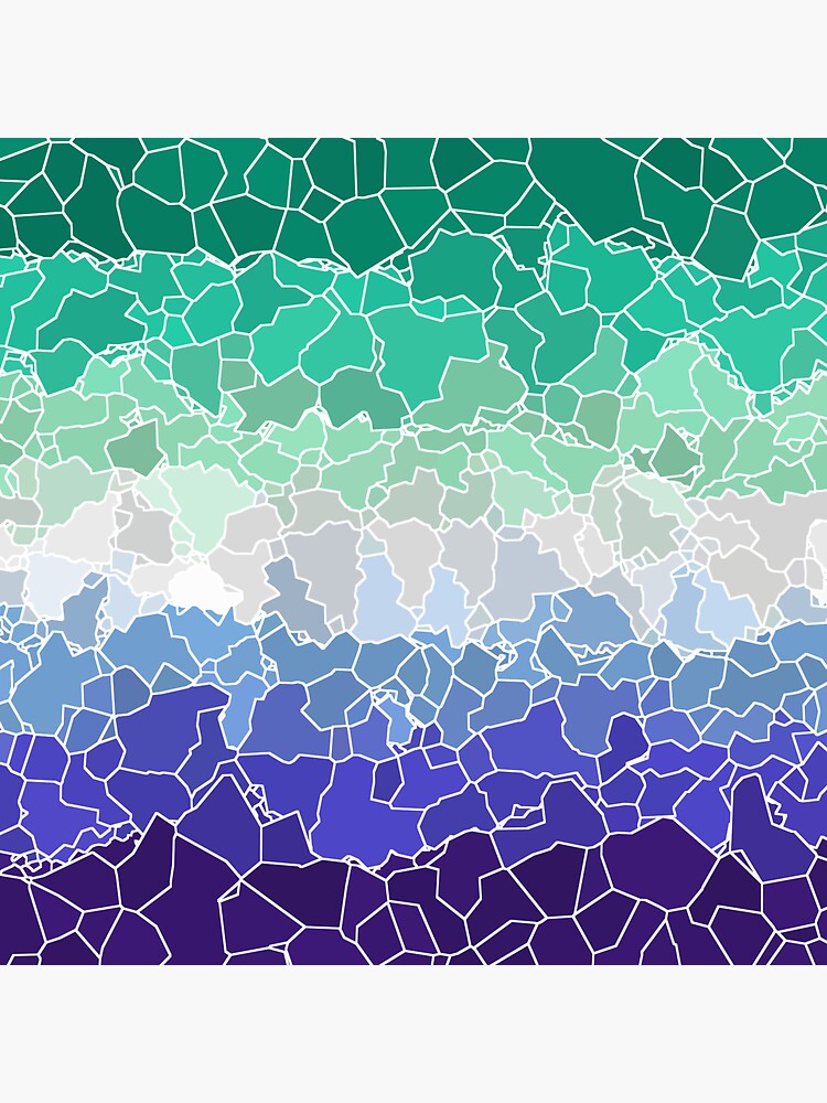 "Groovy Trippy Mosaic Abstract MLM Pride Flag" Sticker for Sale by ...