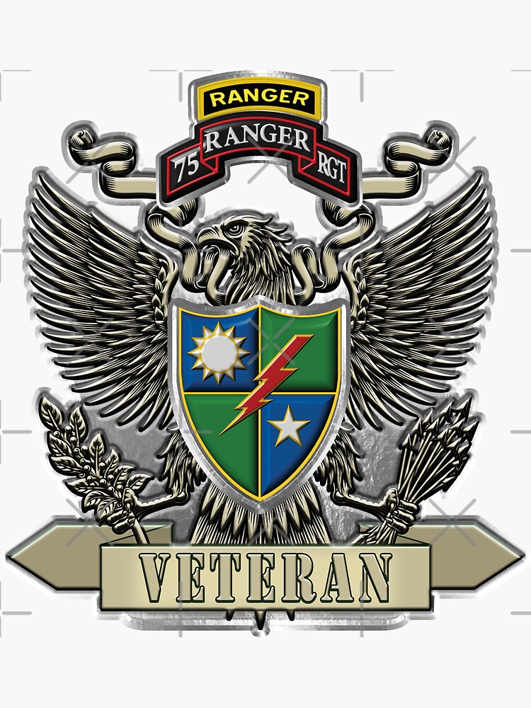 " 75th Ranger Regiment Veteran" Sticker for Sale by SoldierAlways ...