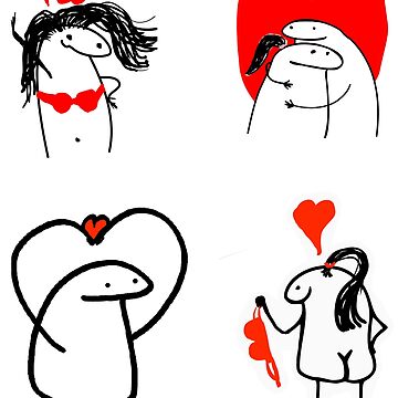 "Set stickers flork meme Love 1" Sticker by HenryBenedetti | Redbubble