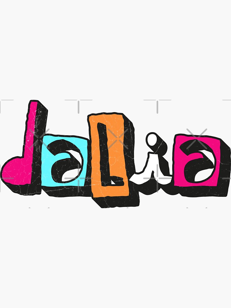 "DALIA name, My name is Dalia" Sticker for Sale by Danylo Mikhnievych ...