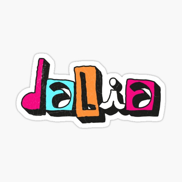 "DALIA name, My name is Dalia" Sticker for Sale by Danylo Mikhnievych ...