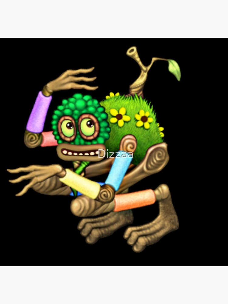 My Singing Monsters Character Shrubb Premium Matte Vertical Poster