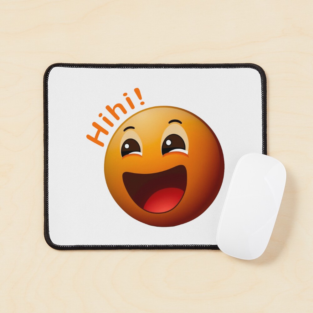 "Hihi emoji" Sticker for Sale by MichellesMedArt | Redbubble