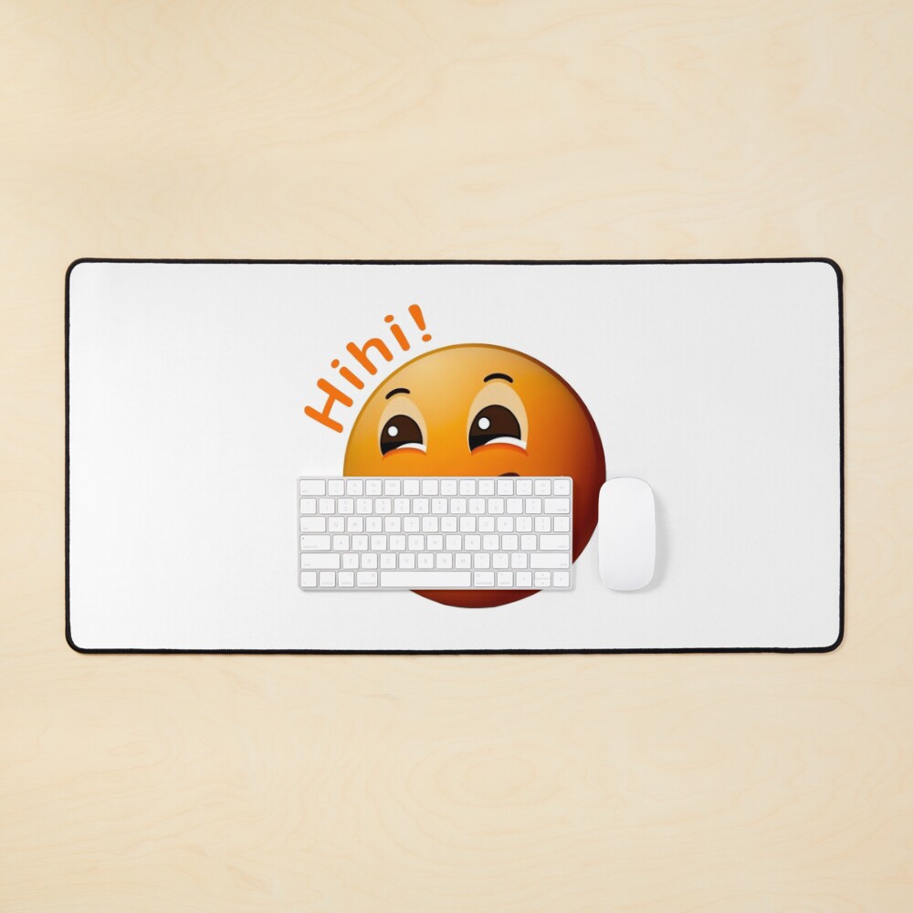 "Hihi emoji" Sticker for Sale by MichellesMedArt | Redbubble