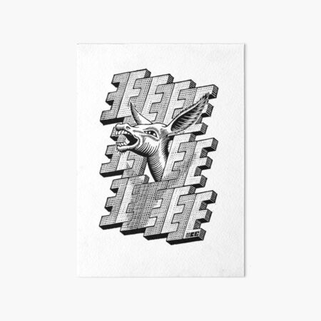 "M.C. Escher - E is for Ezel (Donkey), Dutch, 1898-1972" Art Board ...