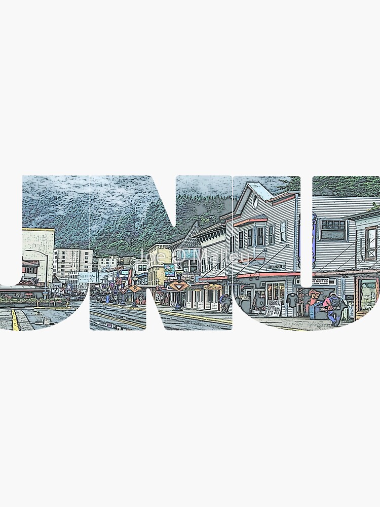 "Juneau, Alaska JNU Morning Cityscape" Sticker for Sale by ...