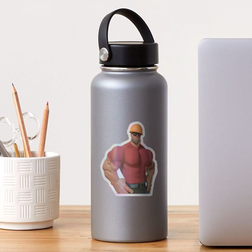 "TF2 Buff Engineer" Sticker for Sale by AndysArmoury | Redbubble
