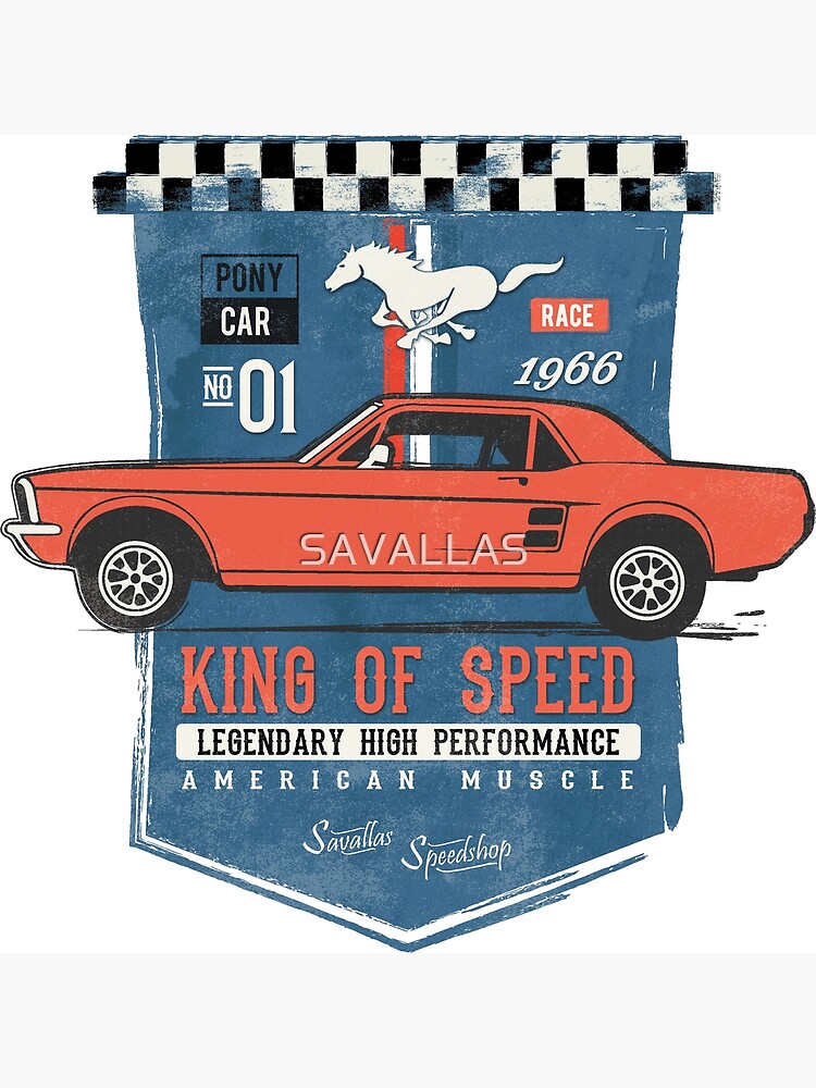 "Ford Mustang - King of Speed" Photographic Print for Sale by SAVALLAS ...
