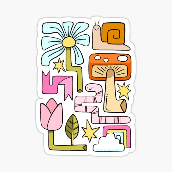 "Bits N’ Bugs" Sticker for Sale by VaguelyOriginal | Redbubble